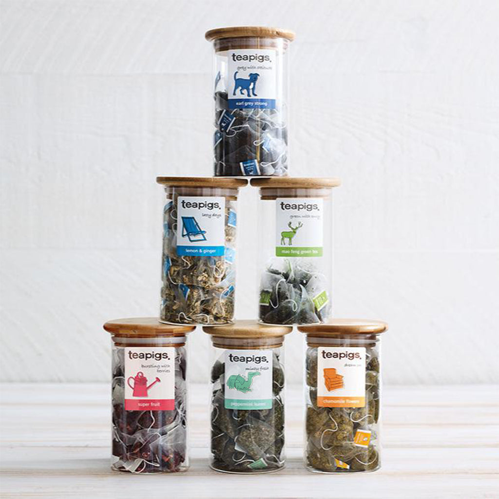 glass storage jar bundle | teapigs